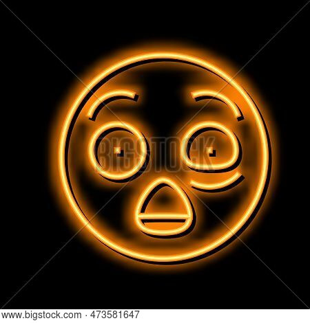 Omg Emoji Neon Light Vector & Photo (Free Trial) | Bigstock