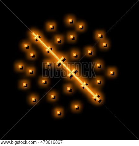 Normal Line Scar Neon Vector & Photo (Free Trial) | Bigstock