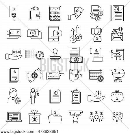 Allowance Icons Set. Image & Photo (Free Trial) | Bigstock