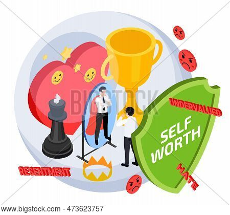 Self Esteem Vector & Photo (Free Trial) | Bigstock