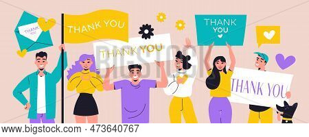 Gratitude Flat Vector & Photo (Free Trial) | Bigstock