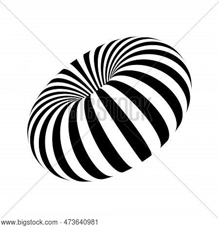 3d Striped Torus Vector & Photo (Free Trial) | Bigstock