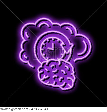 Memory Brain Neon Vector & Photo (Free Trial) | Bigstock
