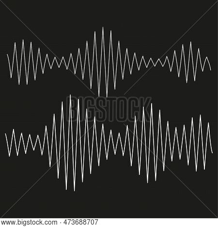 Sound Wave Black Vector & Photo (Free Trial) | Bigstock