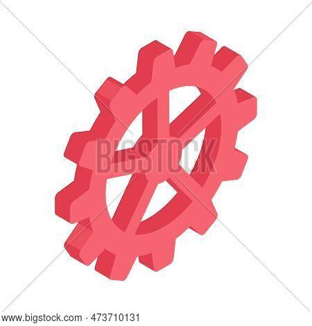 Isometric Color Cog Vector & Photo (Free Trial) | Bigstock