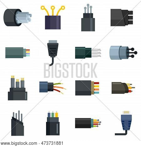 Optical Fiber Icons Image & Photo (Free Trial) | Bigstock