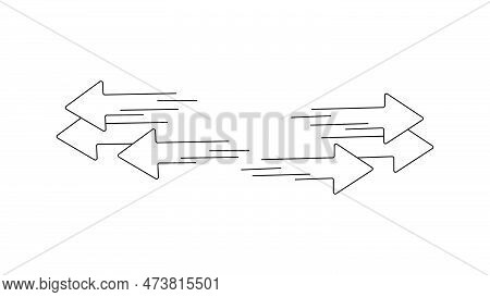 Running Arrow Symbol Vector & Photo (Free Trial) | Bigstock