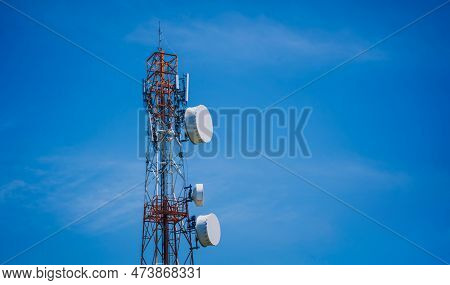 5g Cell Towers Smart Image & Photo (Free Trial) | Bigstock