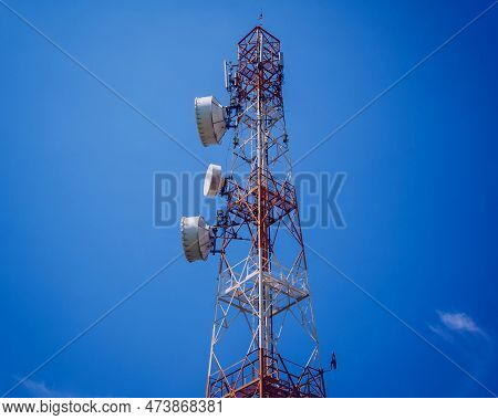 5g Cell Towers Smart Image & Photo (Free Trial) | Bigstock