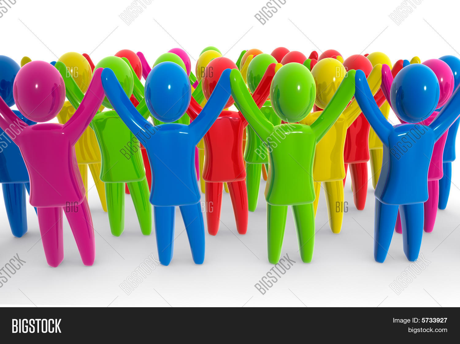 Colorful Crowd Image & Photo (Free Trial) | Bigstock