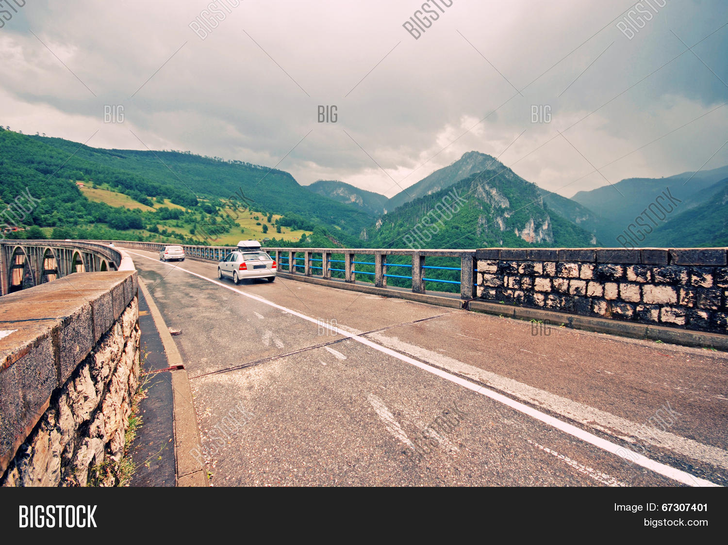 Car Crossing Bridge Image & Photo (Free Trial) | Bigstock