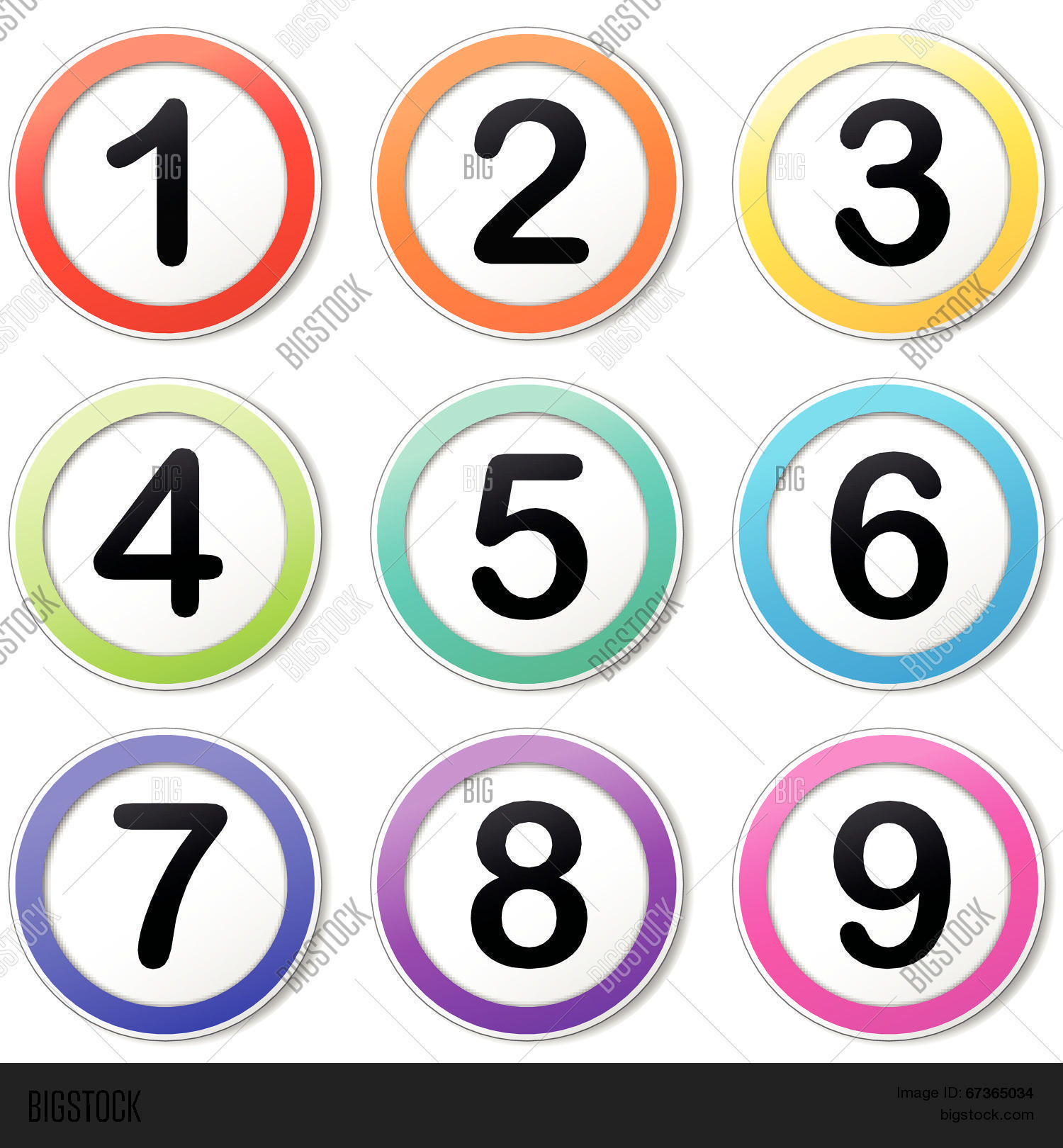 Vector Numbering Vector & Photo (Free Trial) | Bigstock