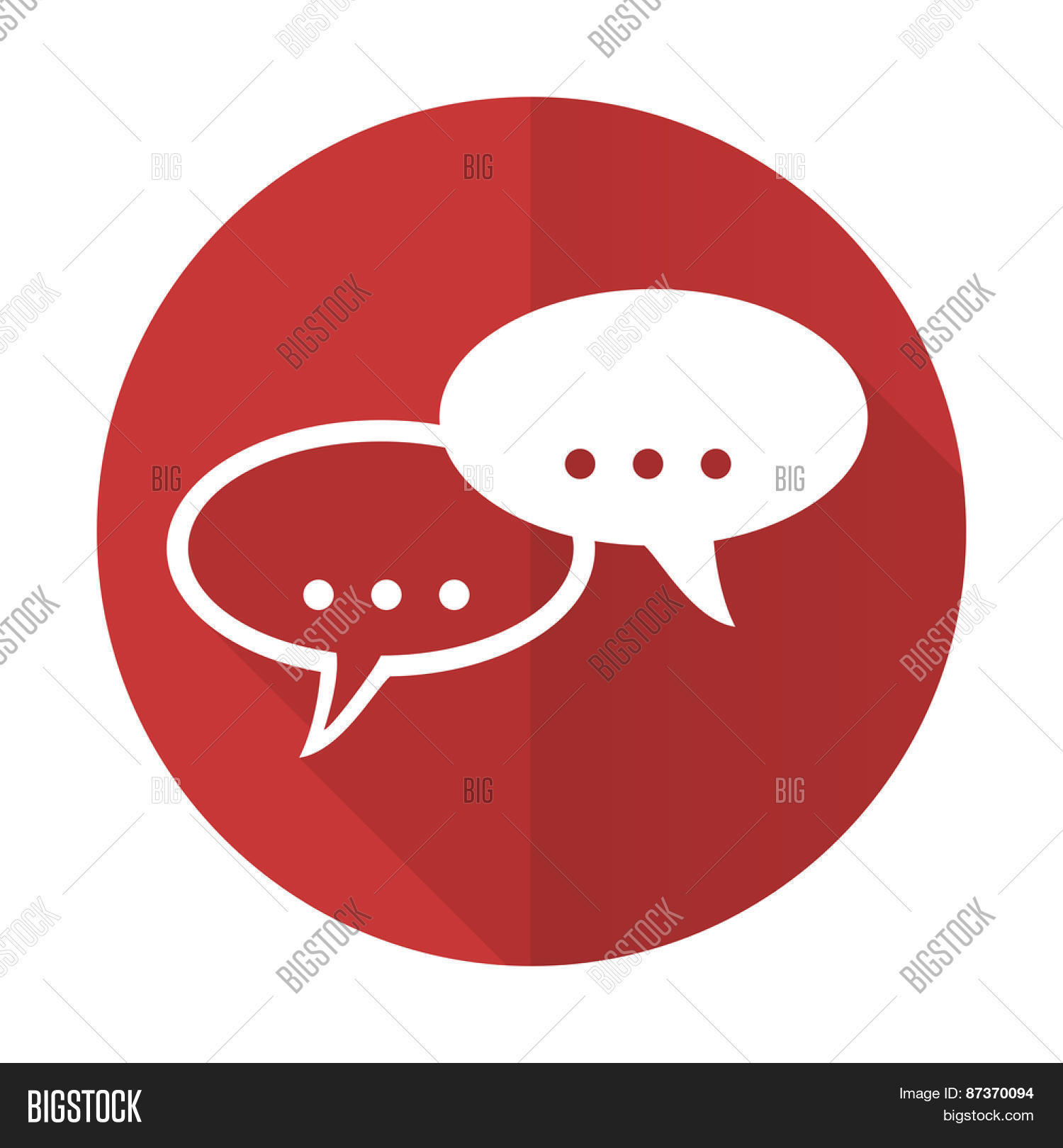 Forum Red Flat Icon Image & Photo (Free Trial) | Bigstock