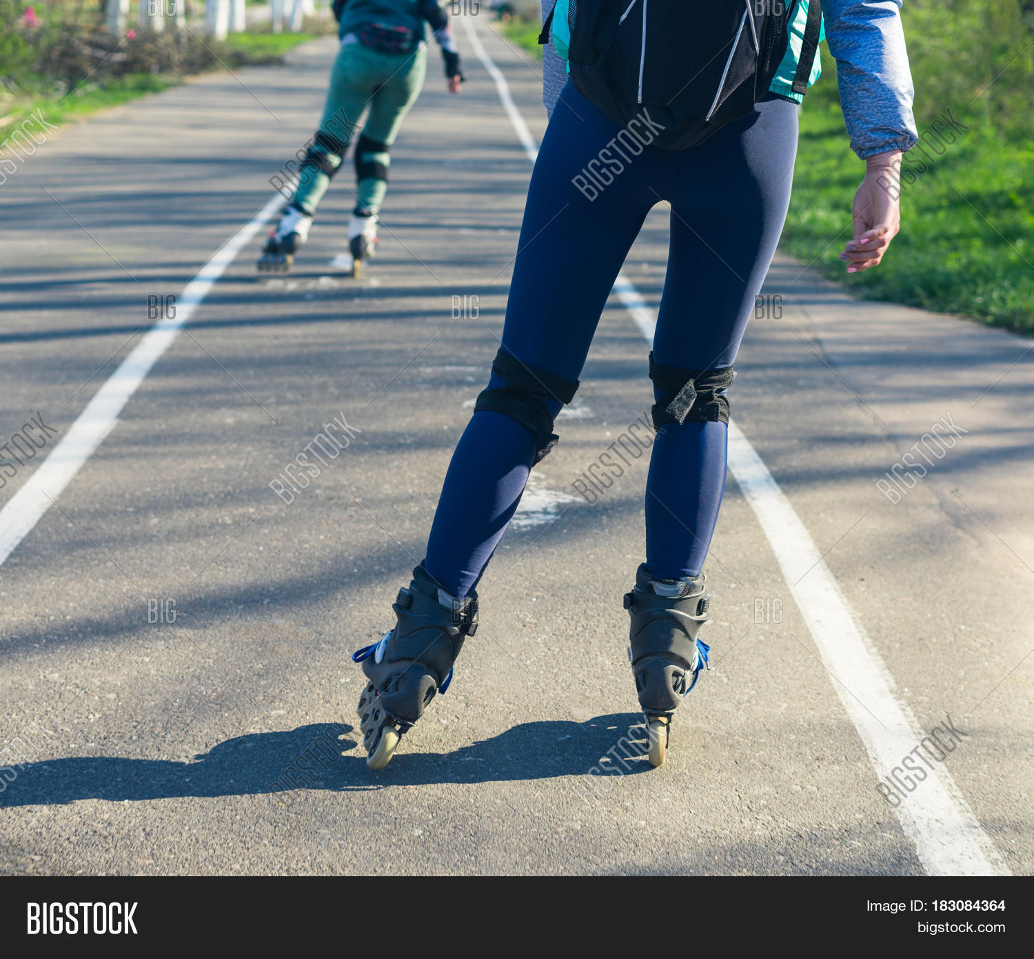 Two Girls On Roller Image & Photo (Free Trial) | Bigstock