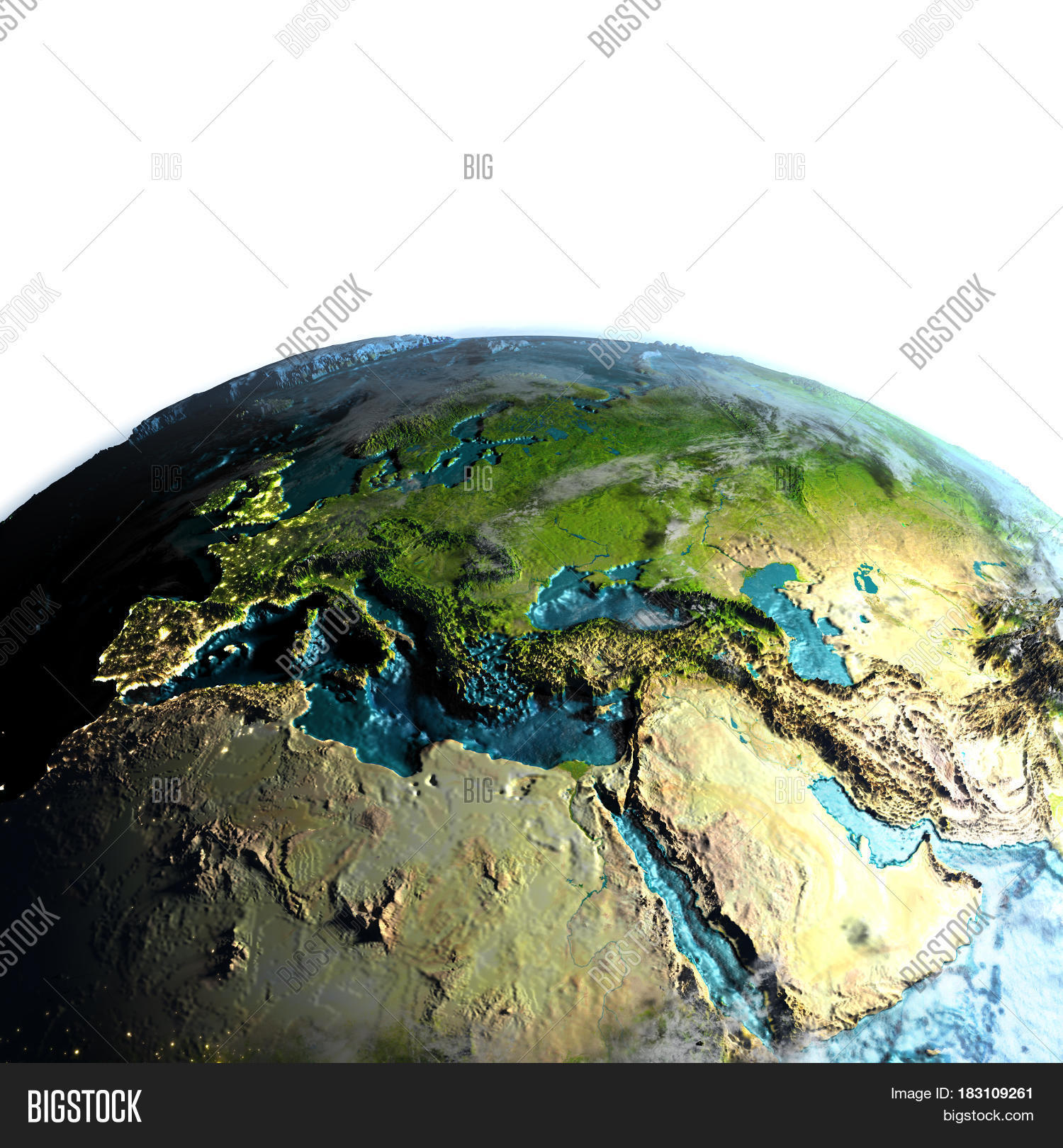 Emea Region Space Image & Photo (Free Trial) | Bigstock