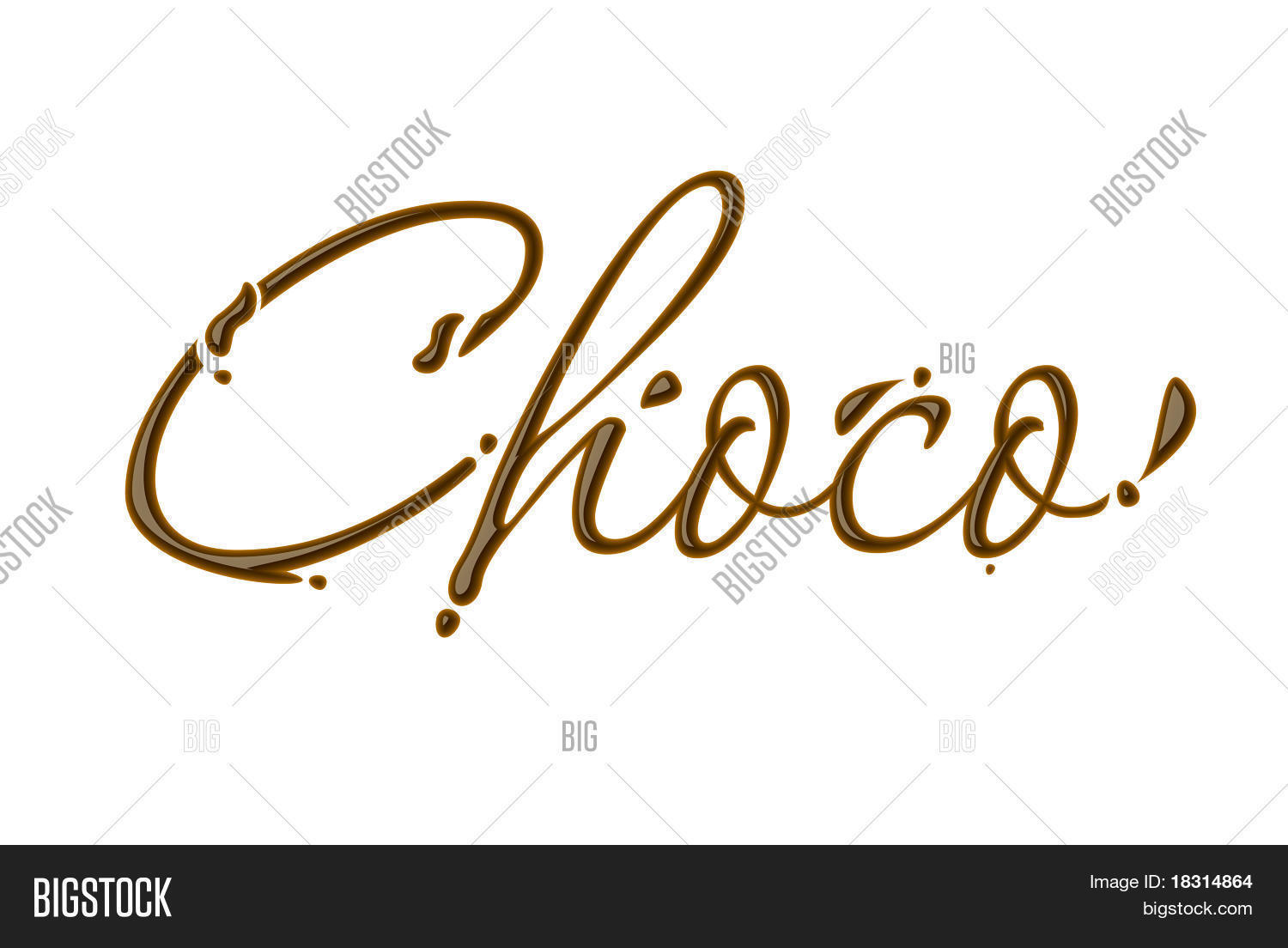 Chocolate Choco Text Vector & Photo (Free Trial) | Bigstock