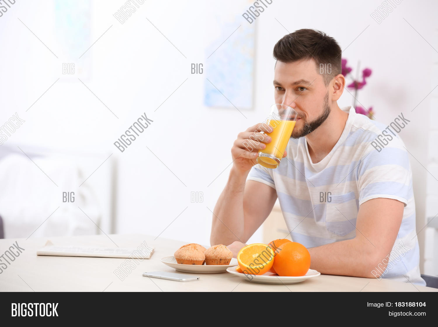 Handsome Man Juice Image & Photo (Free Trial) | Bigstock