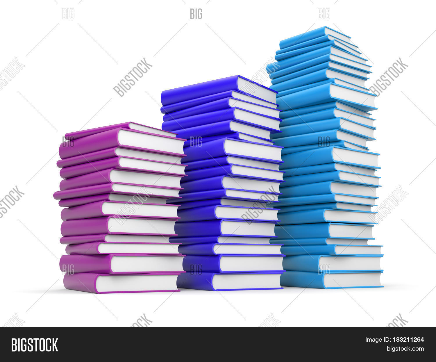 Books Stack. 3d Image & Photo (Free Trial) | Bigstock