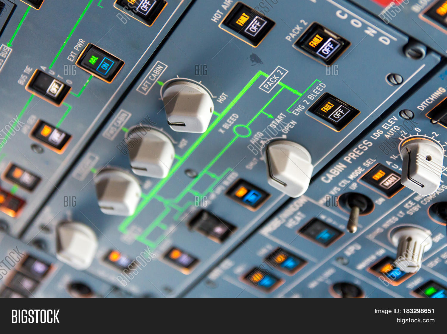 Cockpit Overhead Panel Image & Photo (Free Trial) | Bigstock