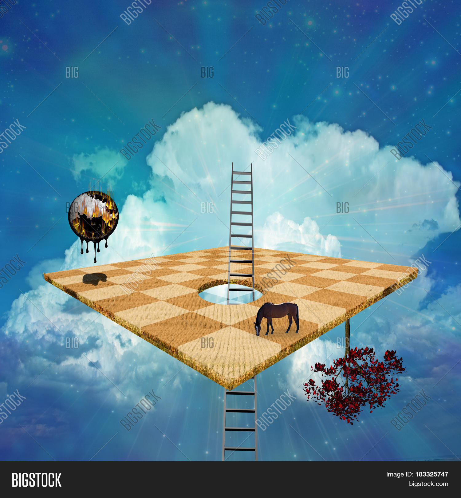 Surreal Composition 3D Image & Photo (Free Trial) | Bigstock
