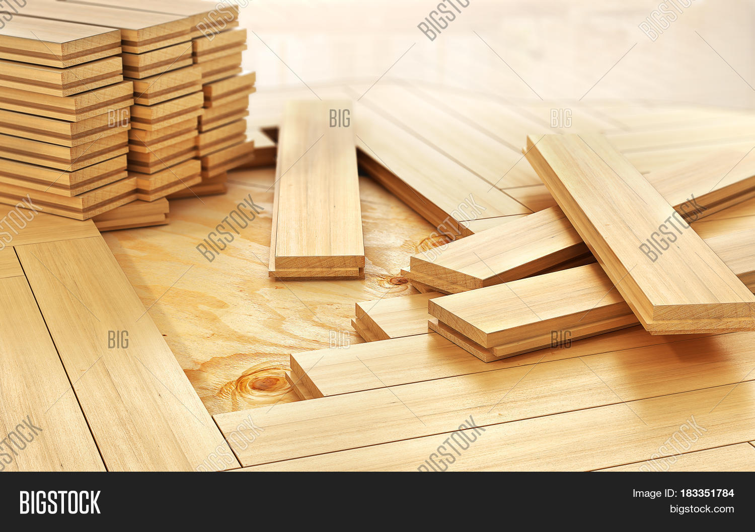 Stack Parquet. Image & Photo (Free Trial) | Bigstock