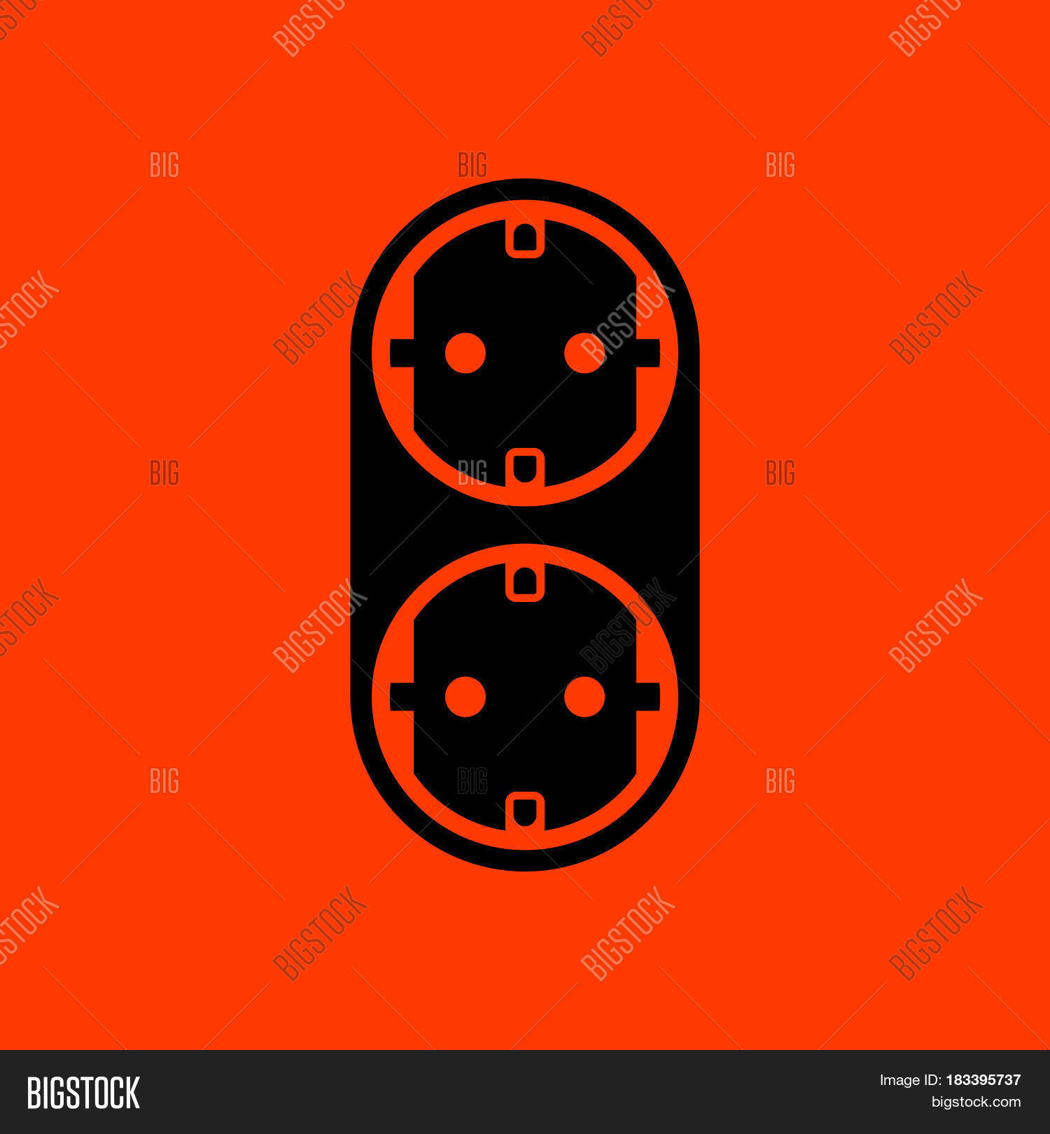 Ac Splitter Icon Vector & Photo (Free Trial) | Bigstock