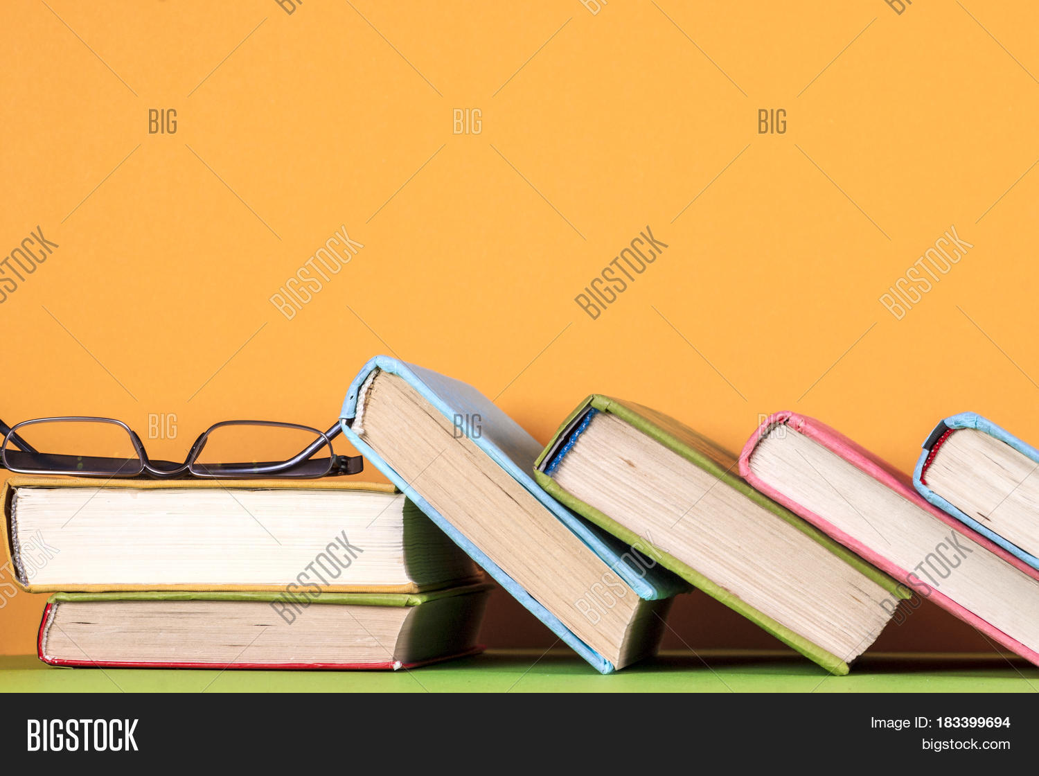 Set Colored Books On Image & Photo (Free Trial) | Bigstock