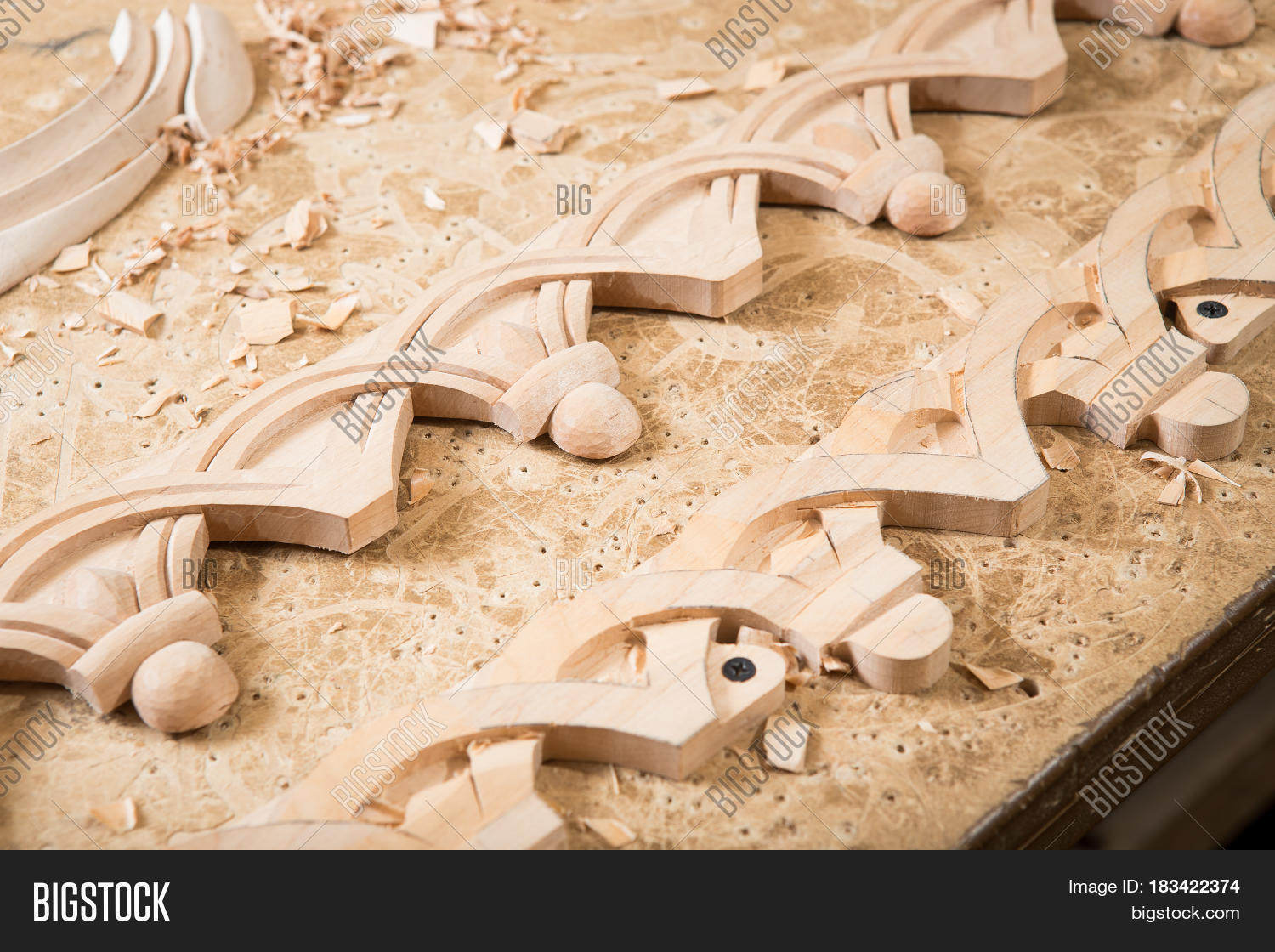 Woodcarver Creates Image & Photo (Free Trial) | Bigstock