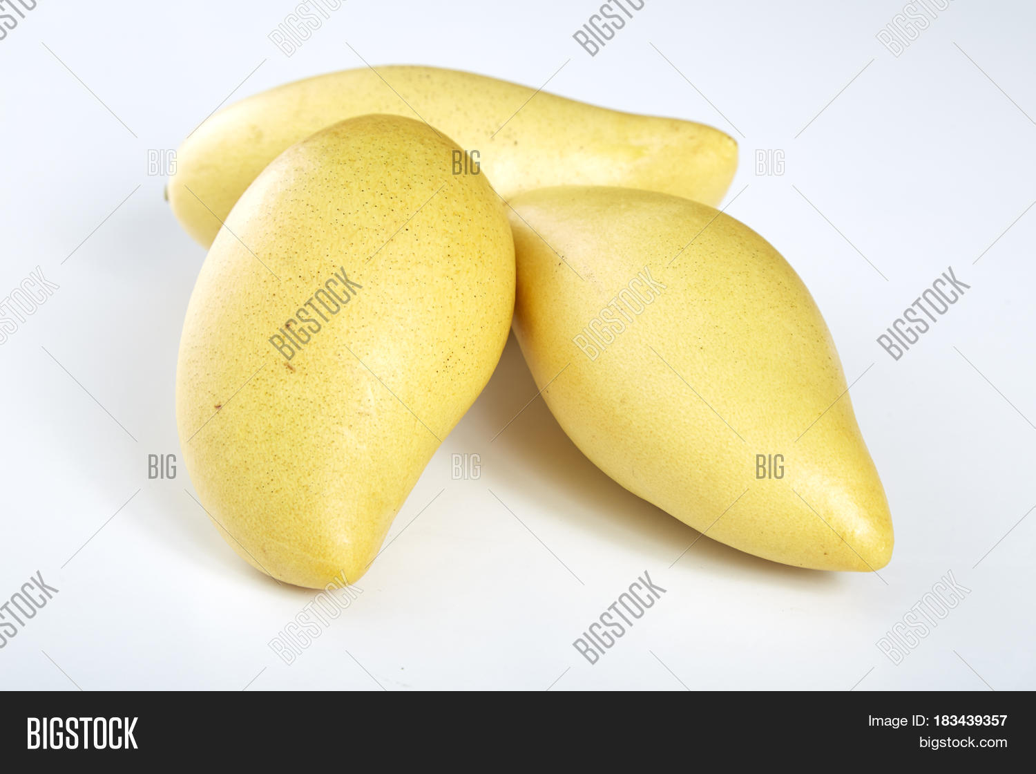 Yellow Mango On White Image & Photo (Free Trial) | Bigstock