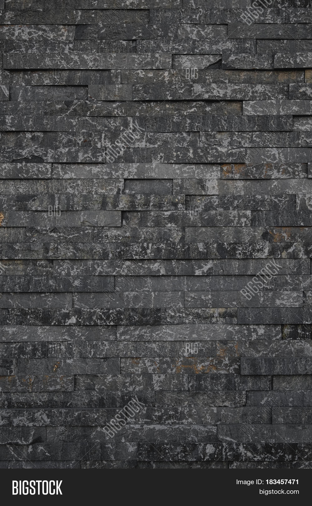 Black Bricks Slate Image & Photo (Free Trial) | Bigstock