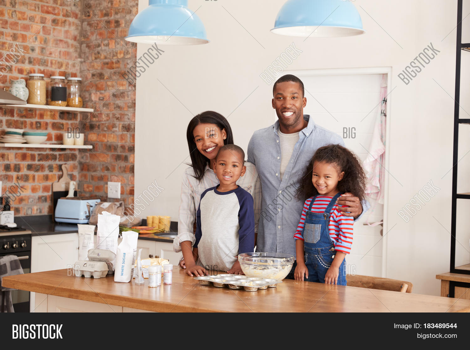 Portrait Family Baking Image & Photo (Free Trial) | Bigstock