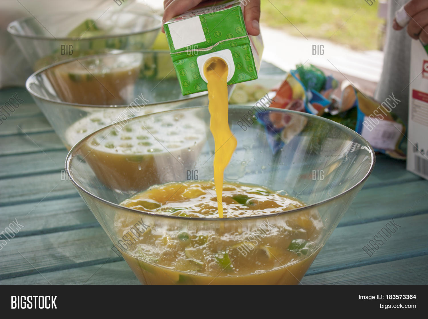 Pour Fruit Juice Into Image & Photo (Free Trial) | Bigstock