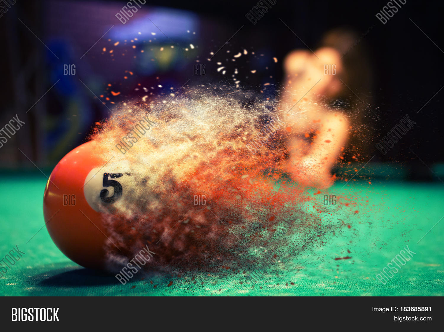 Orange Billiard Ball Image & Photo (Free Trial) | Bigstock