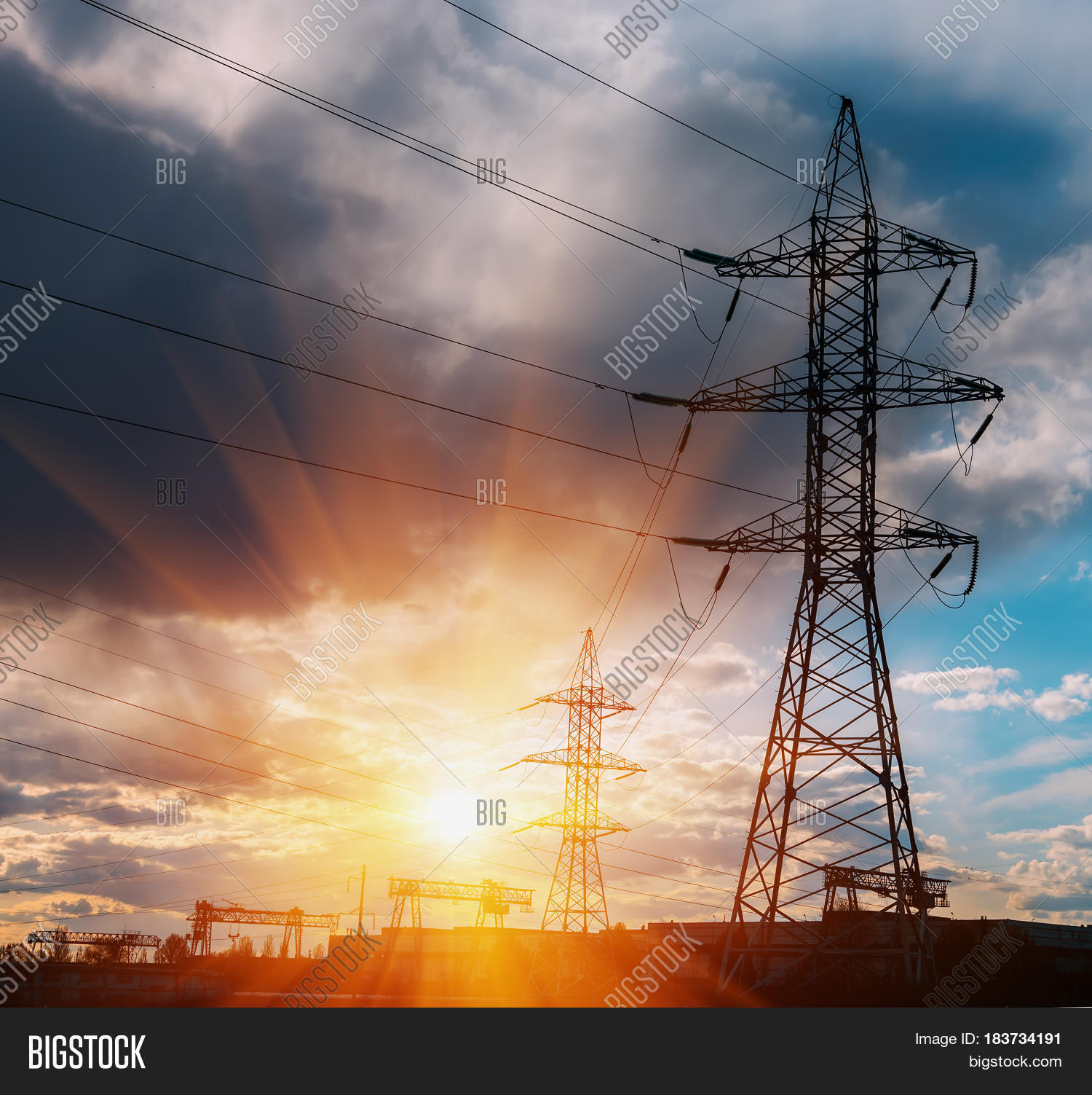 Electricity Pylon Image & Photo (Free Trial) | Bigstock