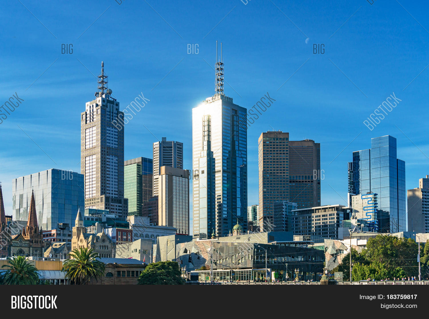 Melbourne Skyline On Image & Photo (Free Trial) | Bigstock