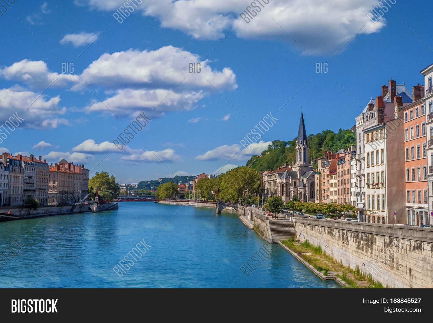 River Saone View Image & Photo (Free Trial) | Bigstock