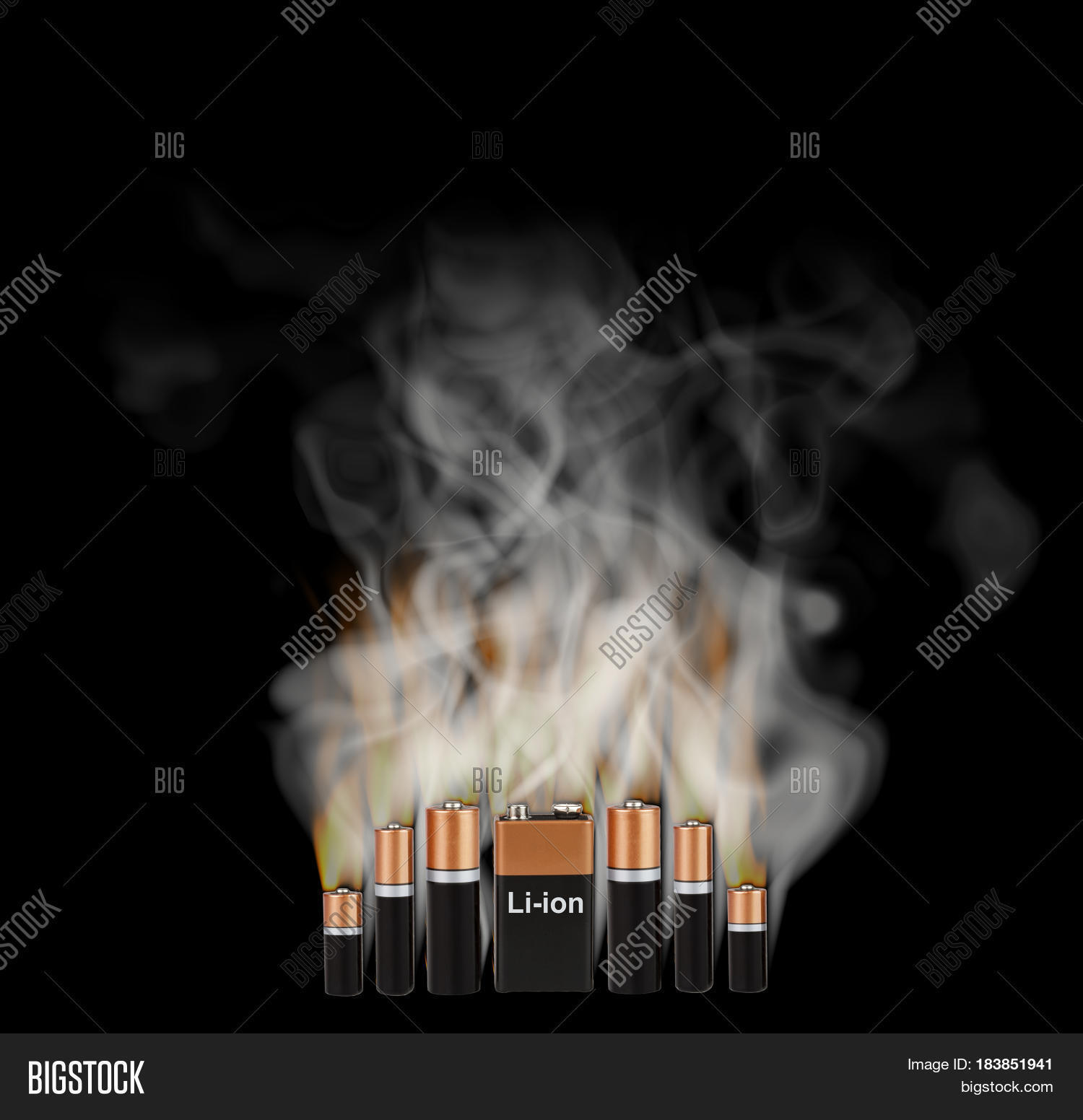Burn Smoke Li-ion Image & Photo (Free Trial) | Bigstock
