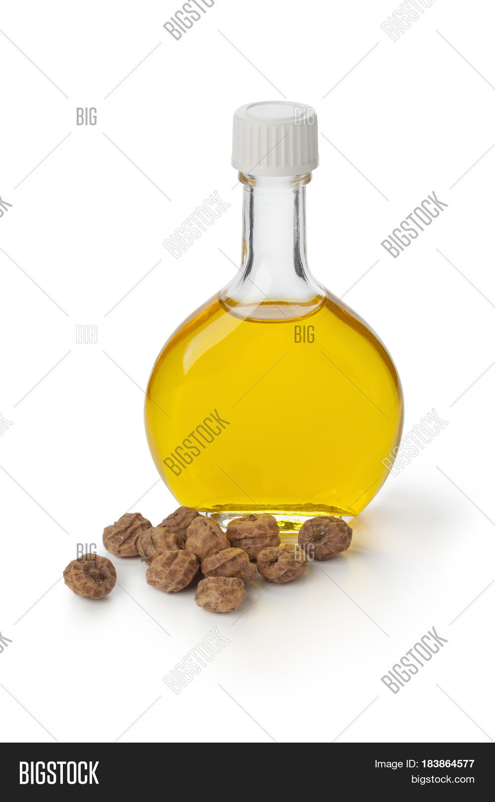 Glass Bottle Chufa Oil Image & Photo (Free Trial) | Bigstock