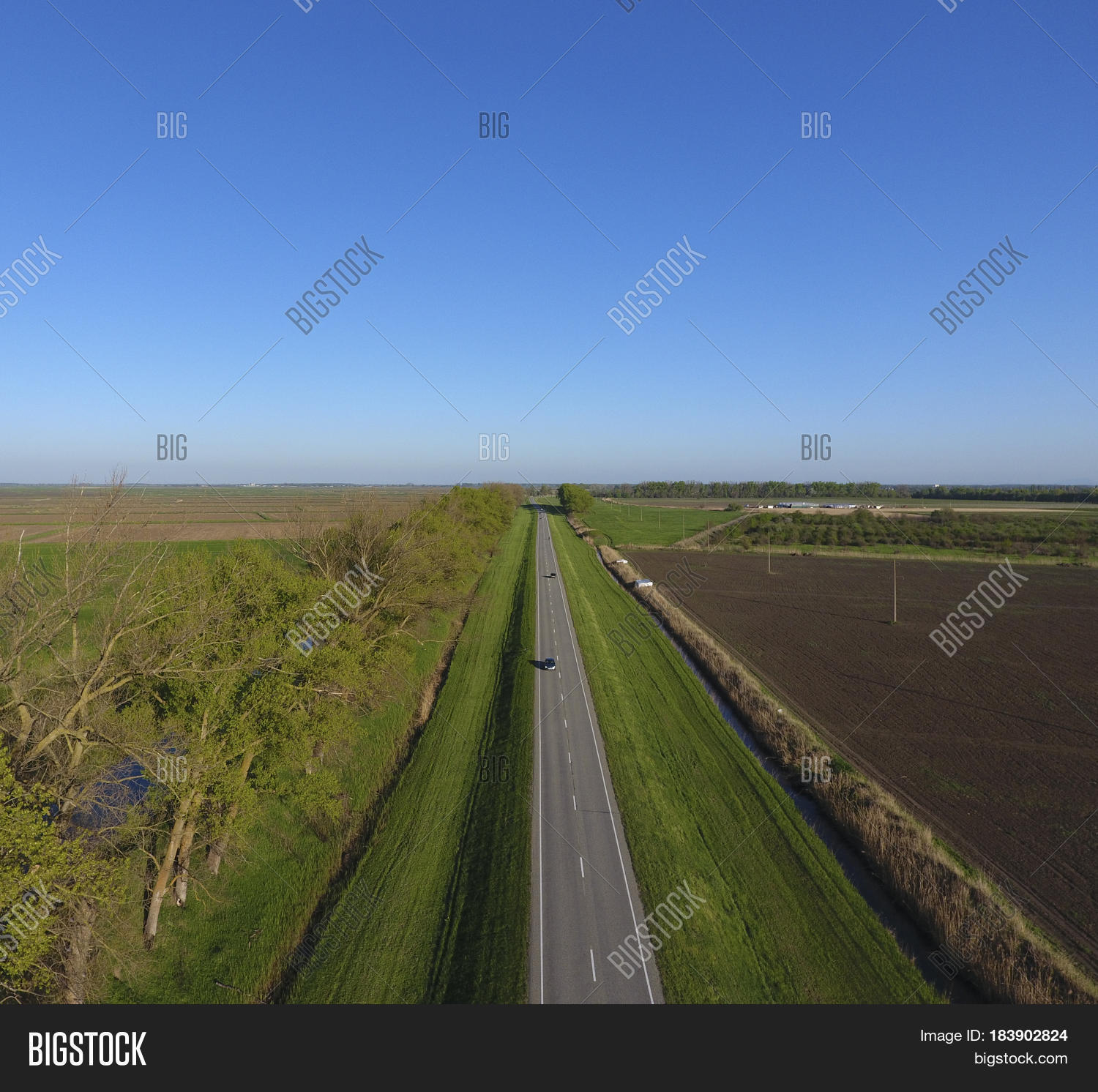 Road Route. View Above Image & Photo (Free Trial) | Bigstock