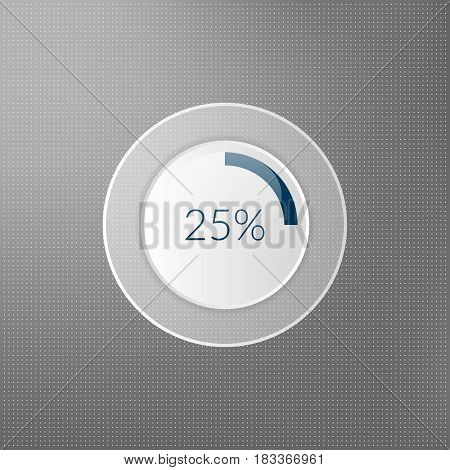 25 Percent Pie Chart Vector & Photo (Free Trial) | Bigstock
