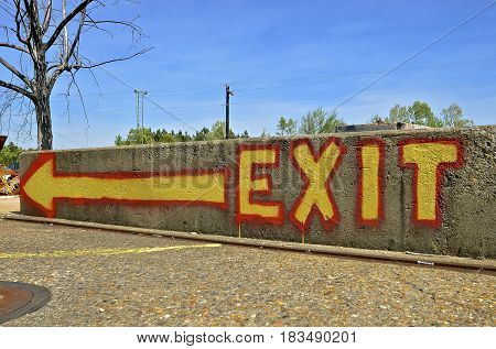 Brightly Colored Exit Image & Photo (Free Trial) | Bigstock