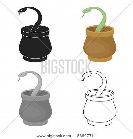 Snake Basket Icon Vector & Photo (Free Trial) | Bigstock