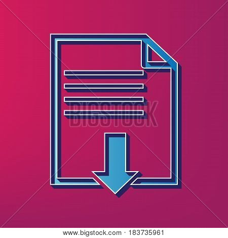 File Download Sign. Vector & Photo (Free Trial) | Bigstock