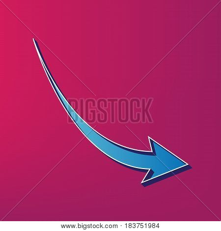 Declining Arrow Sign Vector & Photo (Free Trial) | Bigstock
