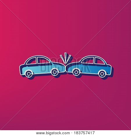 Crashed Cars Sign. Vector & Photo (Free Trial) | Bigstock