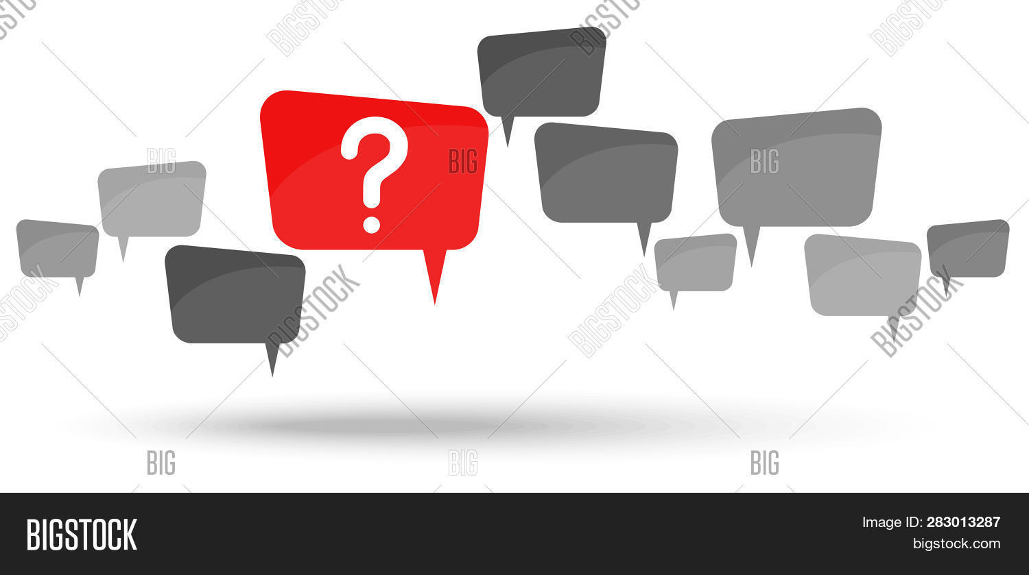 Gray Speech Bubbles Vector & Photo (Free Trial) | Bigstock