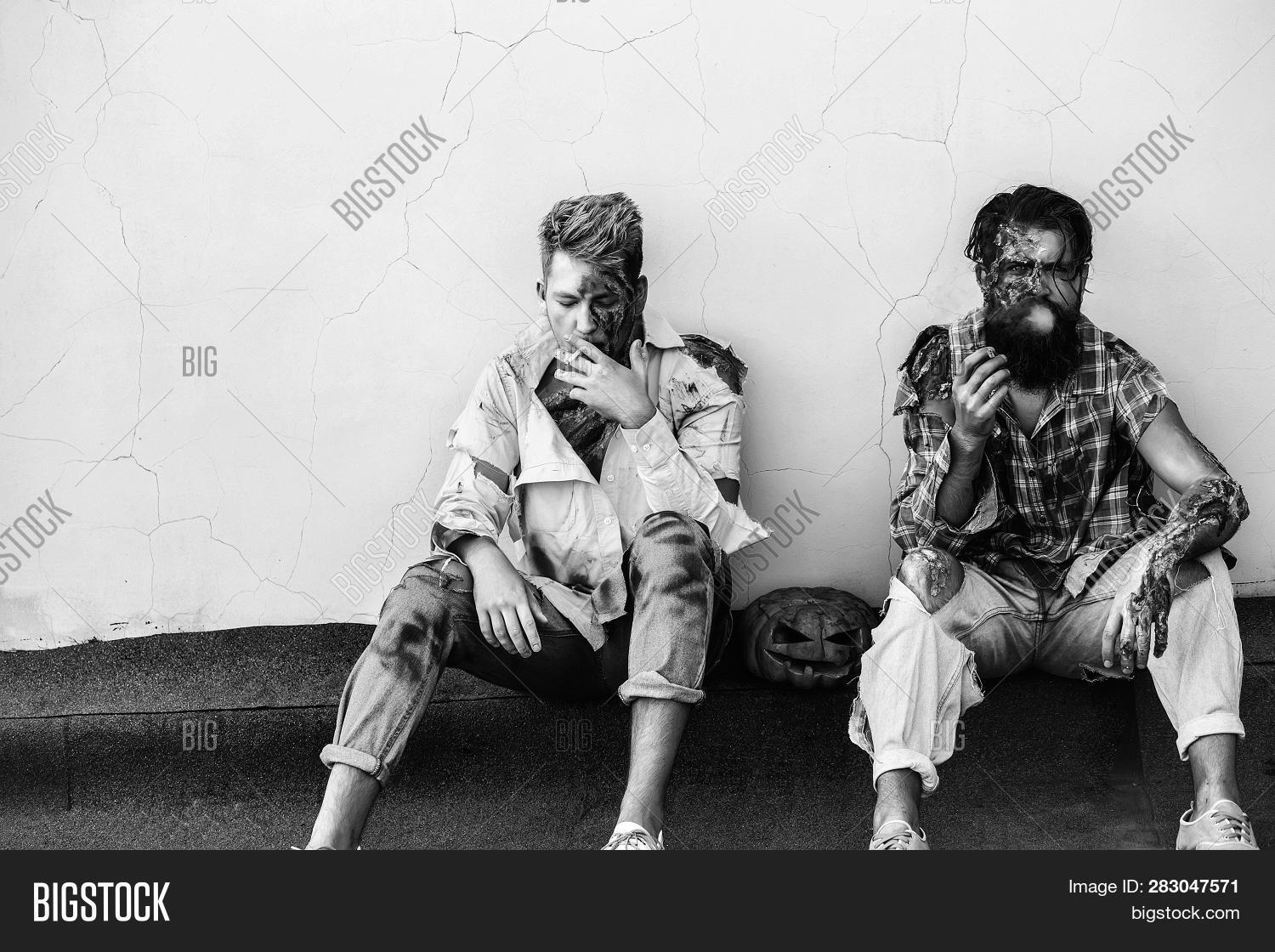 Smoking Male Zombies Image & Photo (Free Trial) | Bigstock