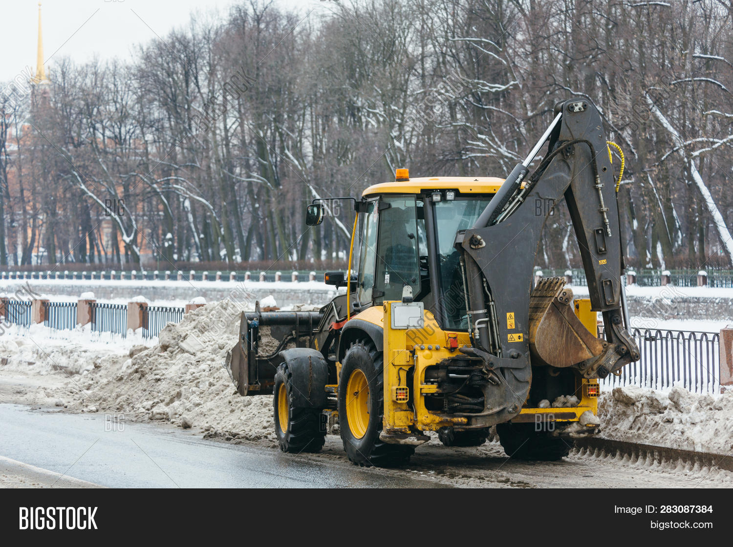 Yellow Snowblower Image & Photo (Free Trial) | Bigstock