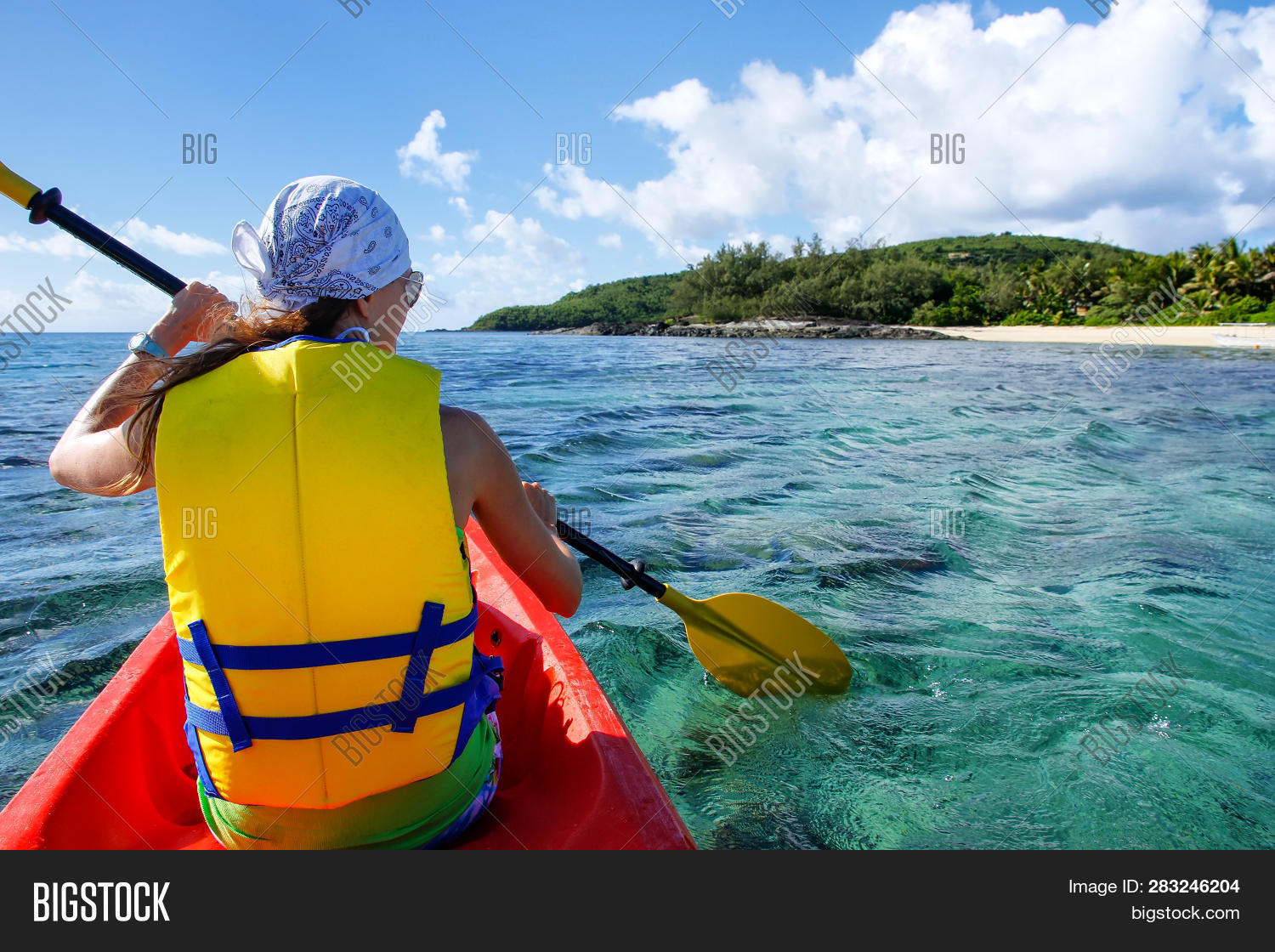 Young Woman Kayaking Image & Photo (Free Trial) | Bigstock