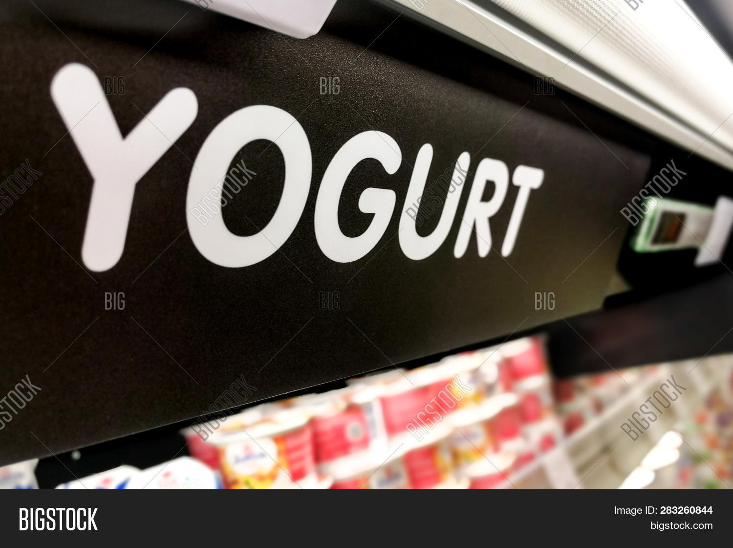 Yogurt Signage Fresh Image & Photo (Free Trial) | Bigstock